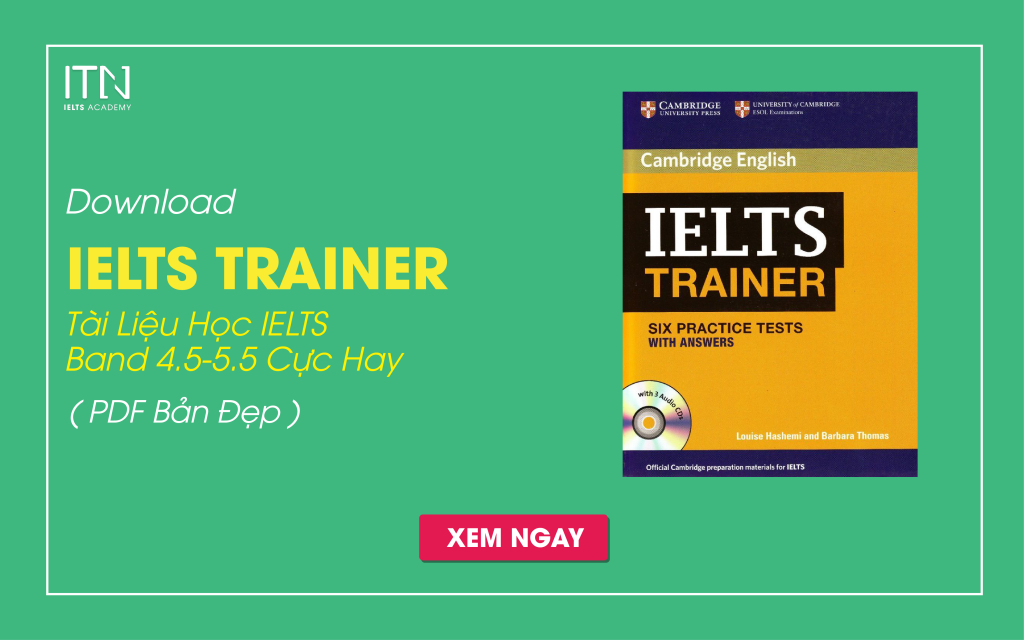 Download IELTS Trainer PDF Bản Đẹp - Tài Liệu Học IELTS Band 4.5-5.5